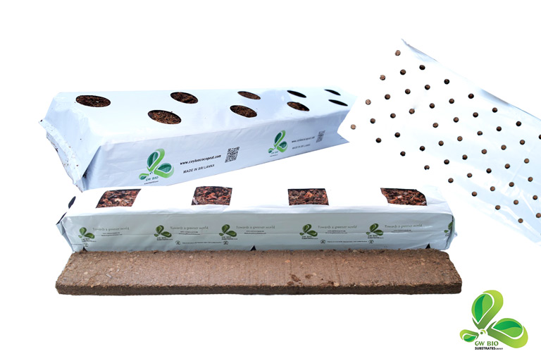 Coconut Peat Grow Bags | Bio Substrates Ceylon Coco Peat